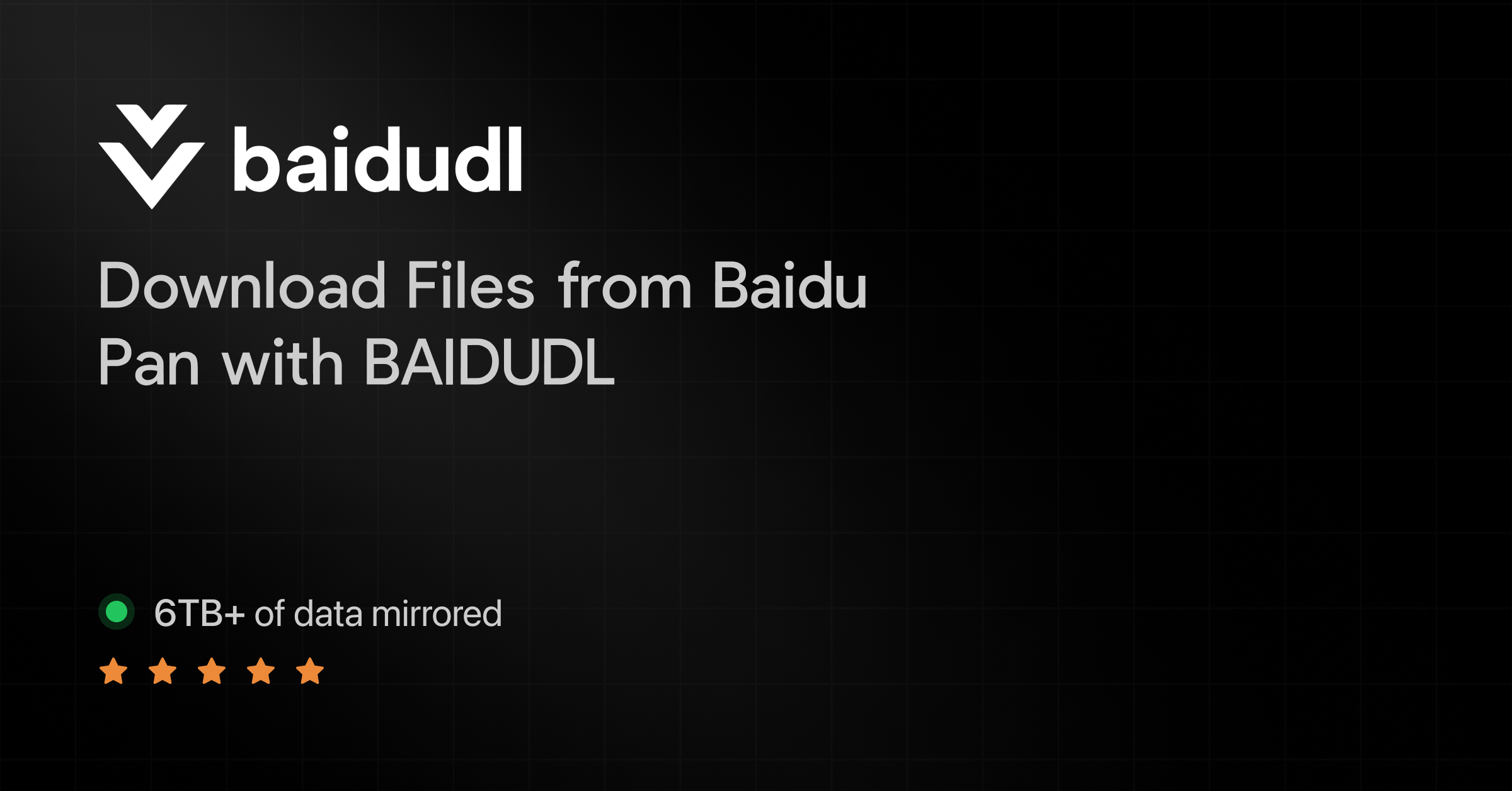 Download Files from Baidu Pan with BAIDUDL — Baidu Pan Downloader